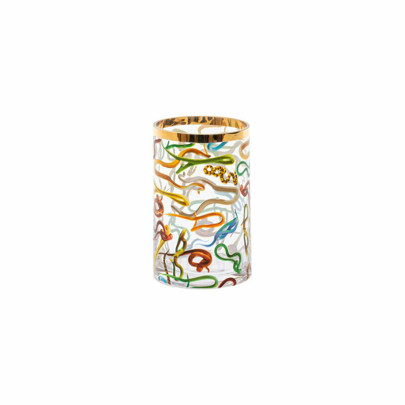 Ваза Seletti Toiletpaper Glass Vase Snakes Small 14161