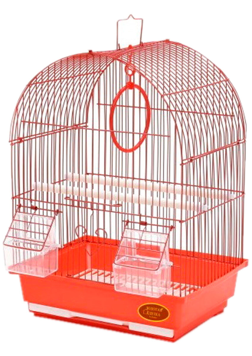 Клетка для маленьких птиц Золотая клетка A400 эмаль цвет в ассортименте 35 х 28 х 46 см (1 шт)