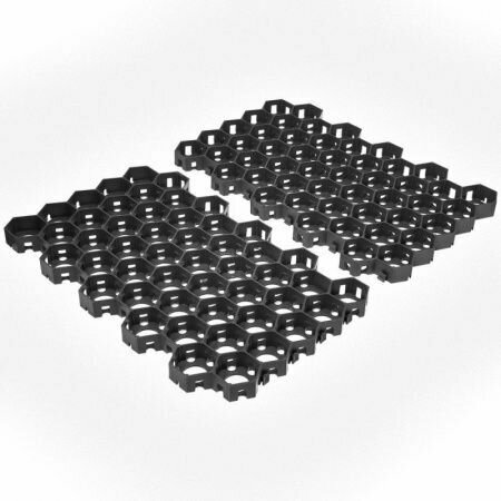 Решетка газонная пластиковая 545х335х31черная