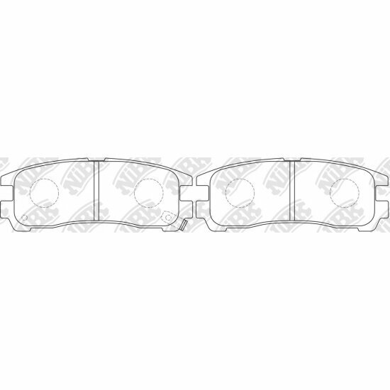 Колодки тормозные дисковые Nibk PN3174, 4 шт