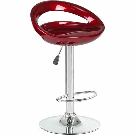 Стул барный Dobrin DISCO (бордовый металлик)