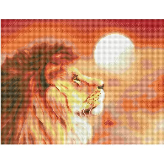 Алмазная мозаика Три Совы Закат, 40*50 см, на деревянном подрамнике