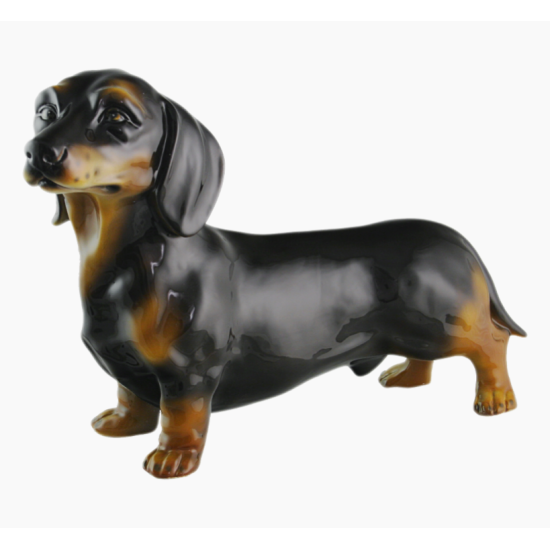 Статуэтка Ceramiche Boxer Такса черная