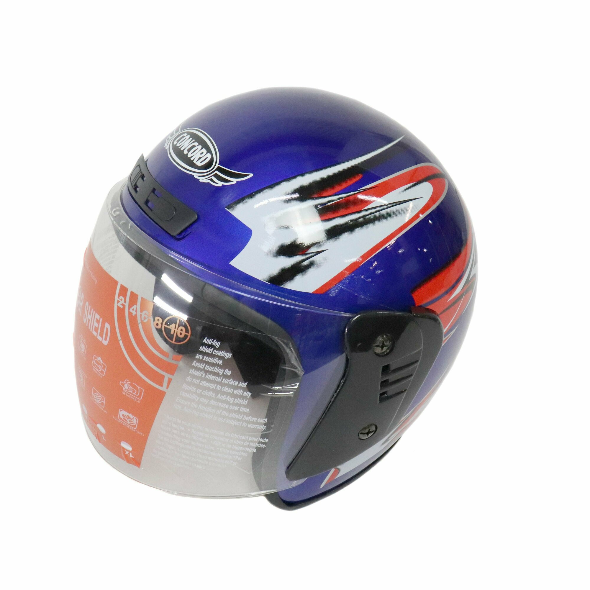 Шлем CONCORD XZH03 синий "XL" (открытый)