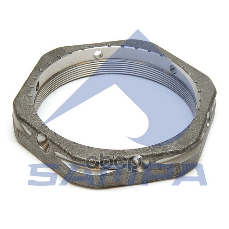 Гайка ступицы! M120x2 H=27 SW140 SAF RS9042 SAMPA арт. 075205
