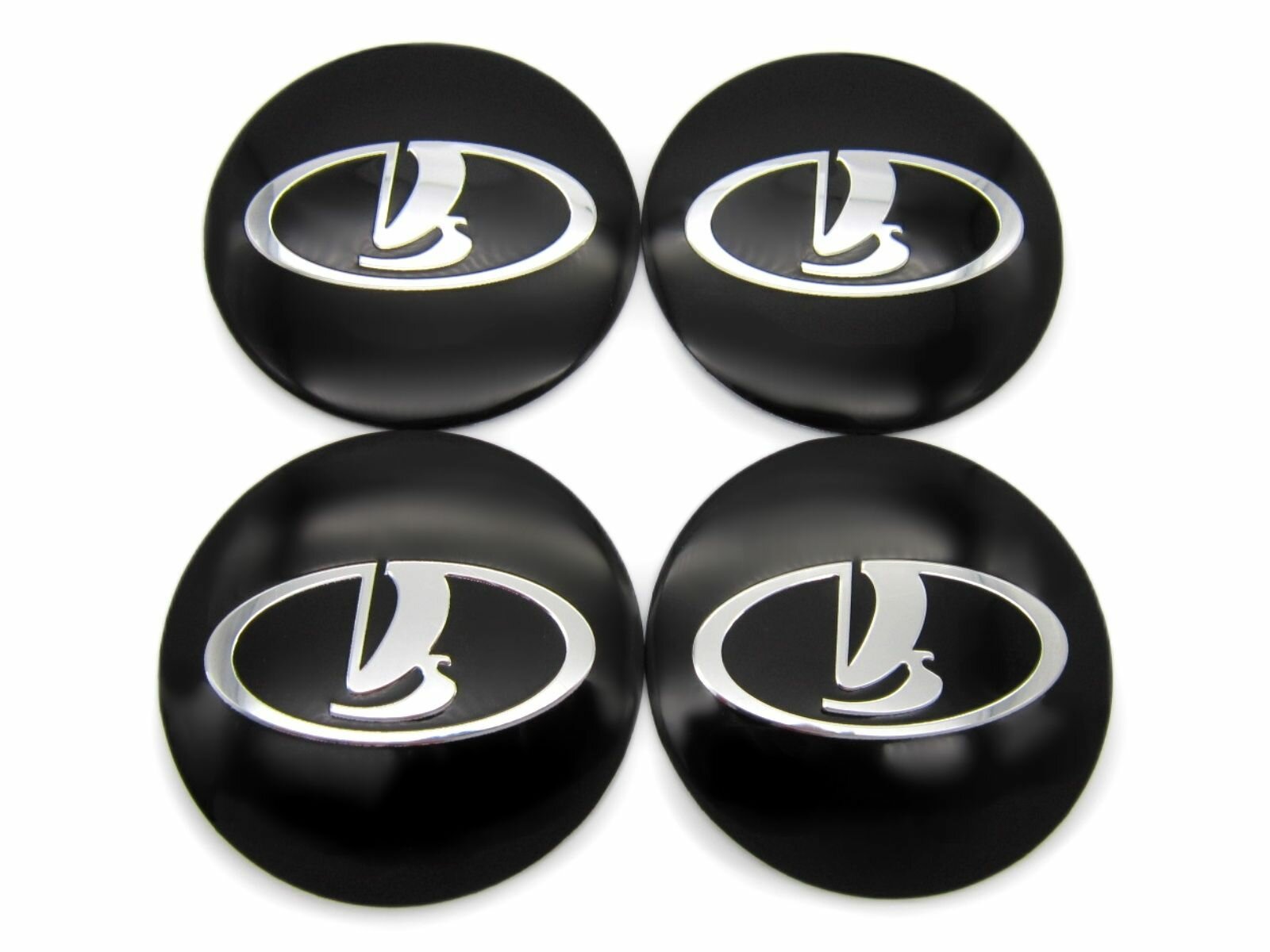 Наклейки на колесные диски LADA 60 мм алюминий сфера