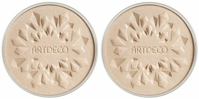 ARTDECO Пудра -хайлайтер Glow Highlighting Powder, сменный блок, 10 г, 2 шт