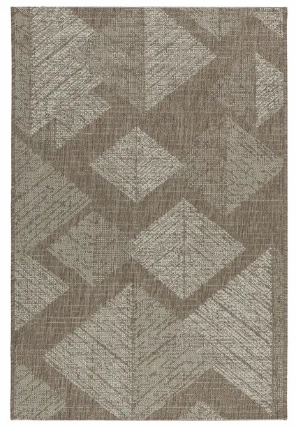 Ковер циновка на пол на кухню в гостиную 135х190 см бежевый современный безворсовой 310418 KoverVDom