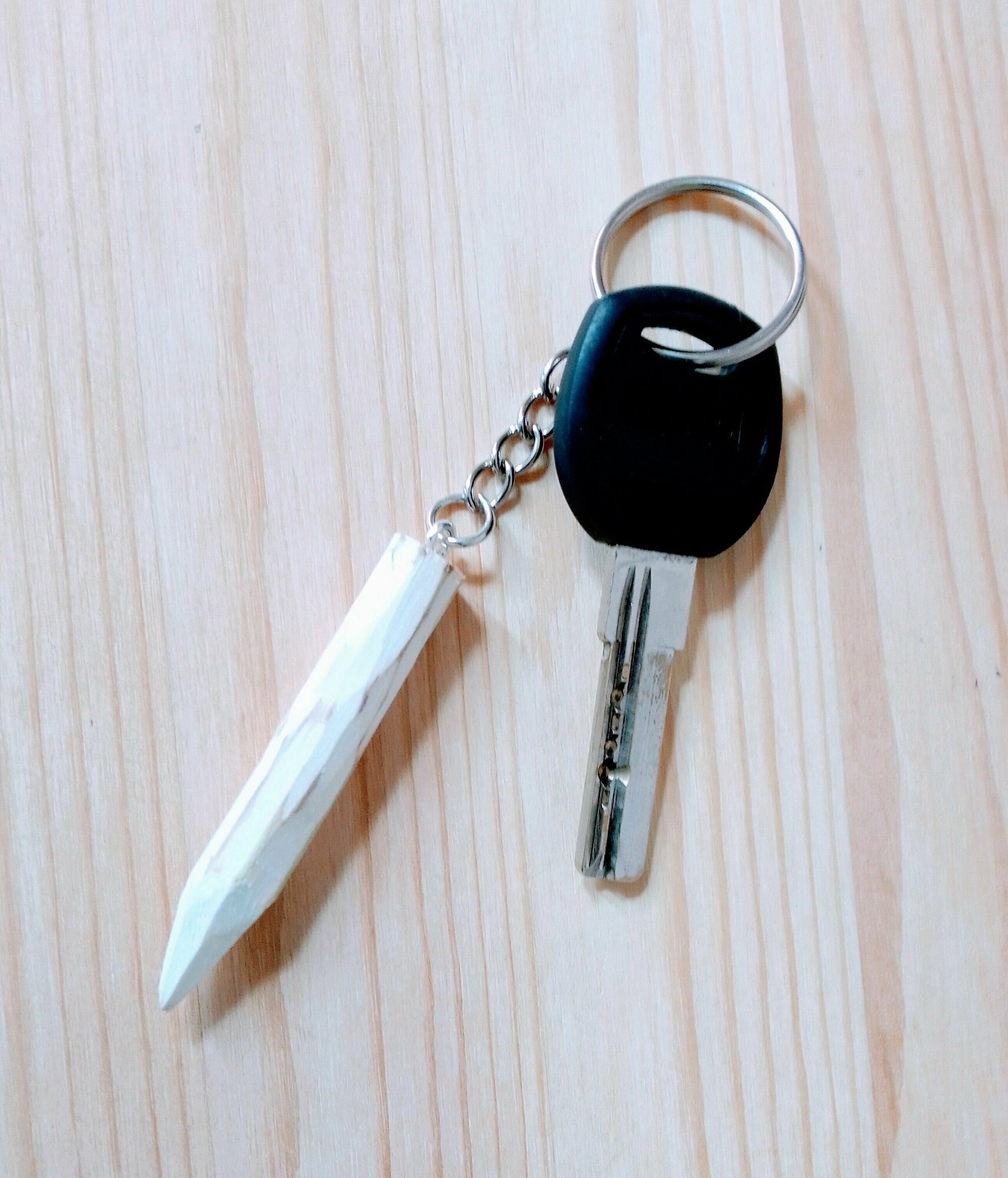 Осиновый кол "Защита от сглаза, порчи, завистников" оберег брелок 6см