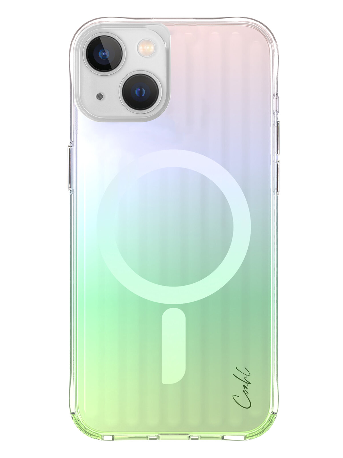 Uniq для iPhone 15 чехол COEHL Linear Iridescent (MagSafe)
