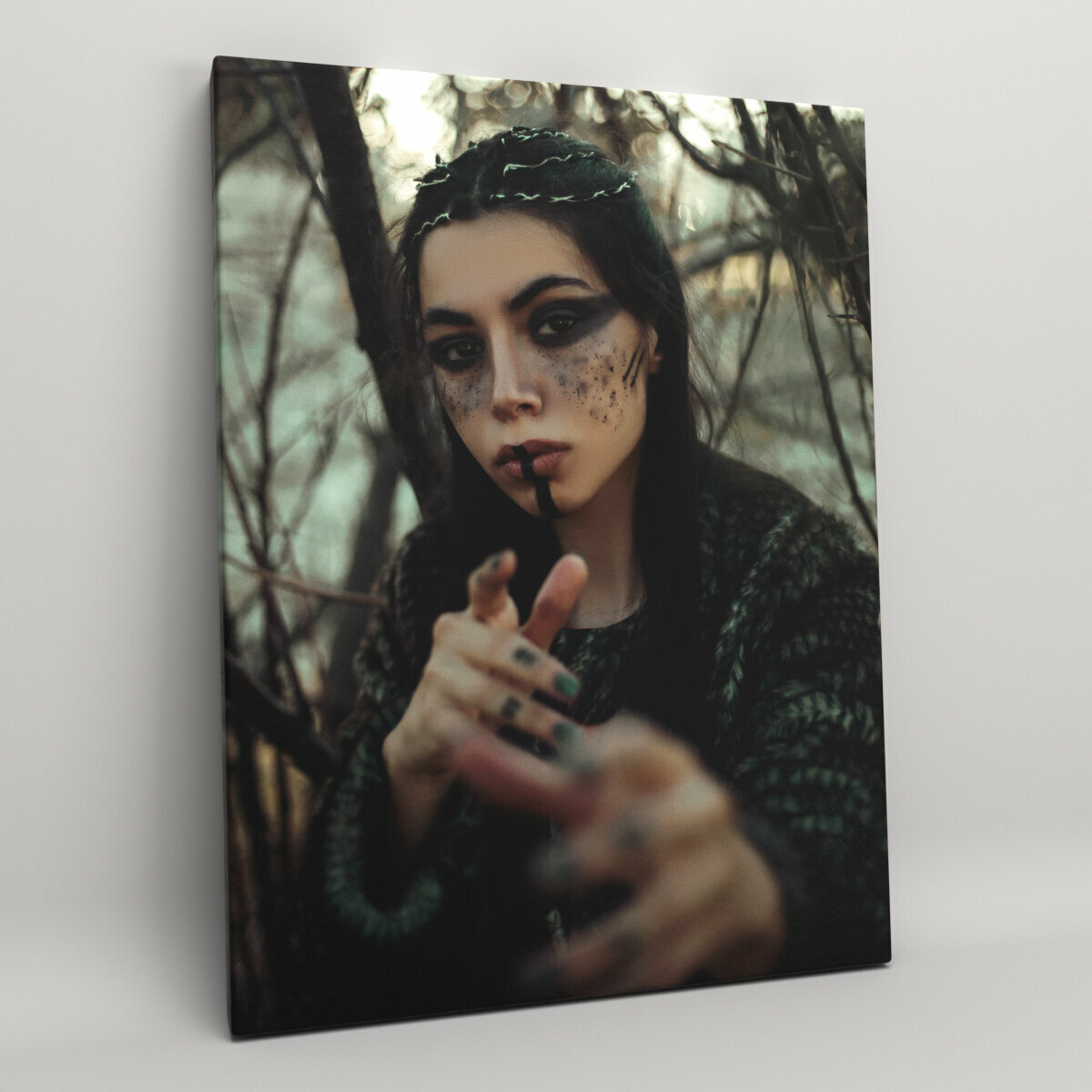 Картина на холсте (интерьерный постер) "Скандинавская ведьма" мифы, с деревянным подрамником, размер 30х40 см