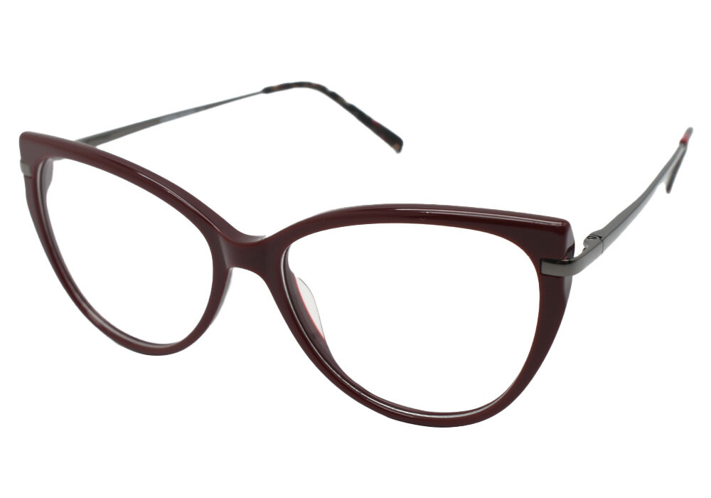 Оправа для очков Mario Rossi MR12-353 21P пол Женский форма оправы Кошачий глаз цвет оправы Стальной, Красный-Бордовый
