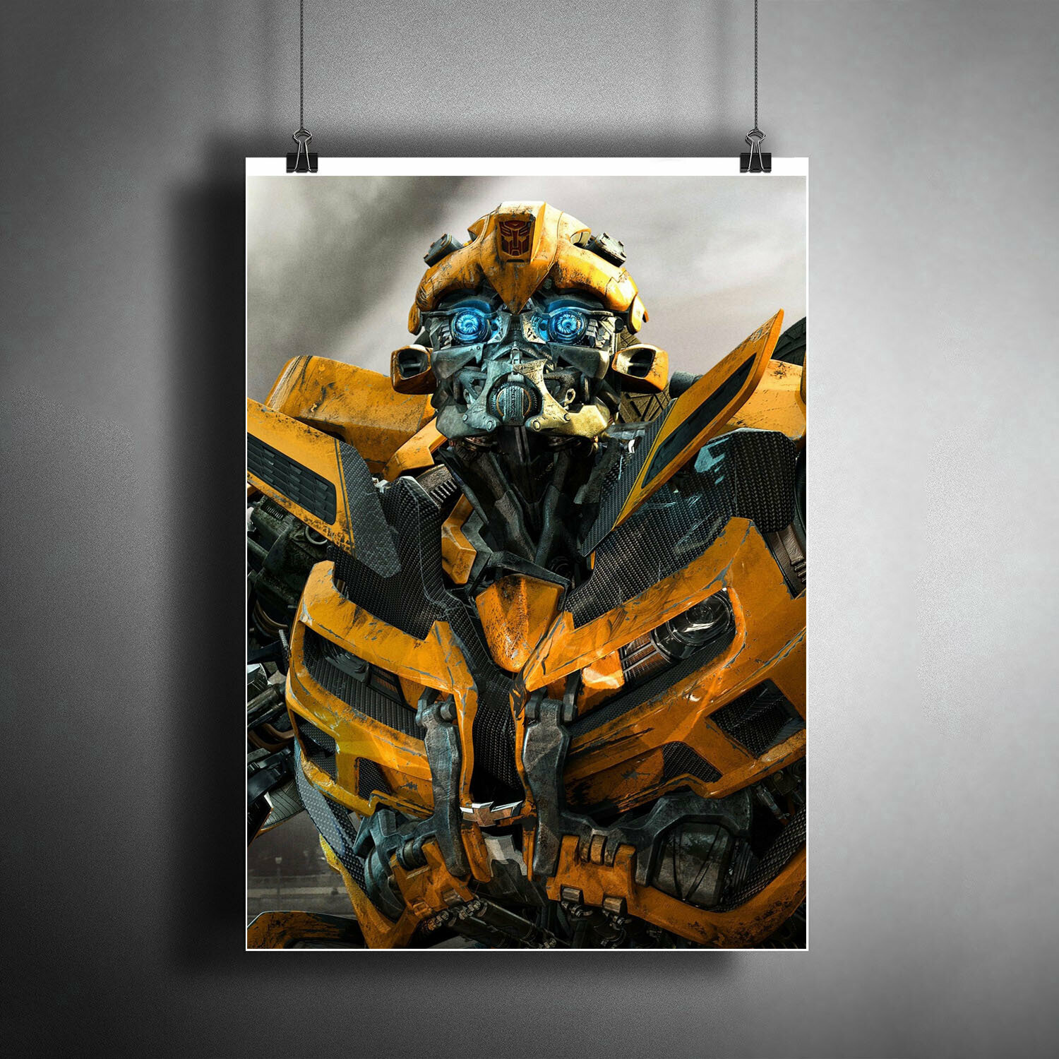 Постер плакат для интерьера "Фильм: Трансформеры. Бамблби. Transformers. Bumblebee" / Декор дома, офиса, комнаты, квартиры A3 (297 x 420 мм)