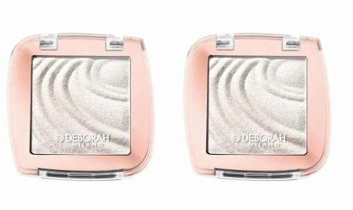 Deborah Milano Тени для век Color Lovers, водостойкие, тон 01, Мерцающий Белый, 3,5 г, 2 шт