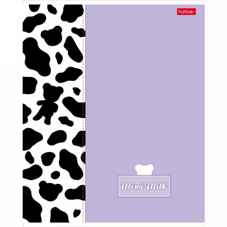 Тетрадь А5 клетка 48 листов скоба (Hatber) Mimimilk матовая ламинация арт 48Т5лВ1. Количество в наборе 5 шт.