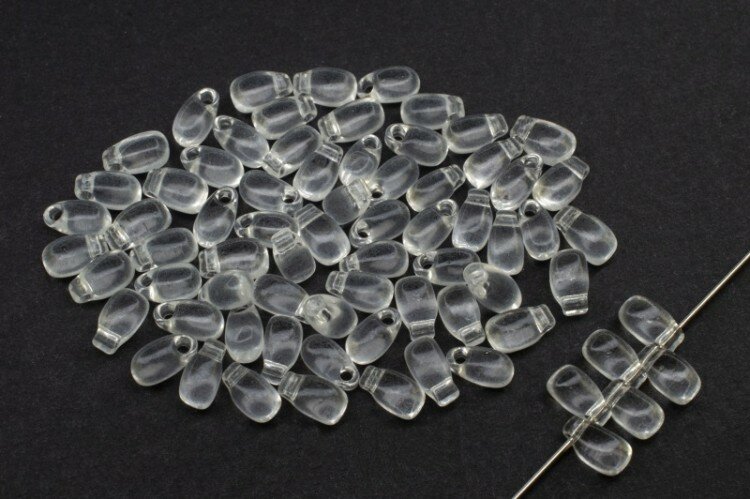 Бисер MIYUKI Long Drop #0131 хрусталь, прозрачный, 10 грамм