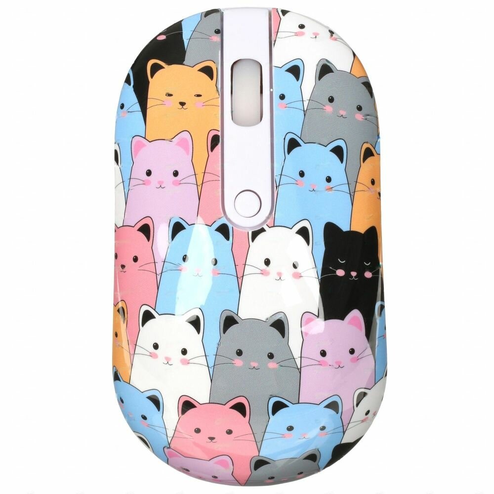 Мышь беспроводная DEXP WM-311WU Many cats черный