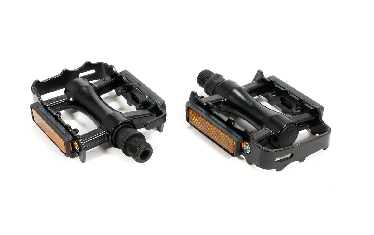 Педали TRIX MTB алюминиевые 100x80мм резьба 916 черные, 2шт.