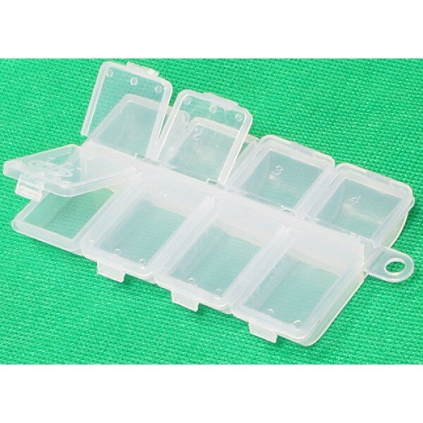 Коробка Kosadaka TB-S23-CL, 10.5x5.5x1см для крючков и мелочей, прозрачная