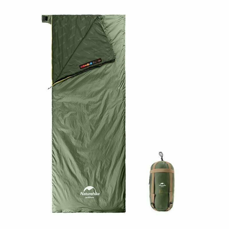 Мешок спальный Naturehike NH21MSD09 мини LW180 зеленый, 6927595777930