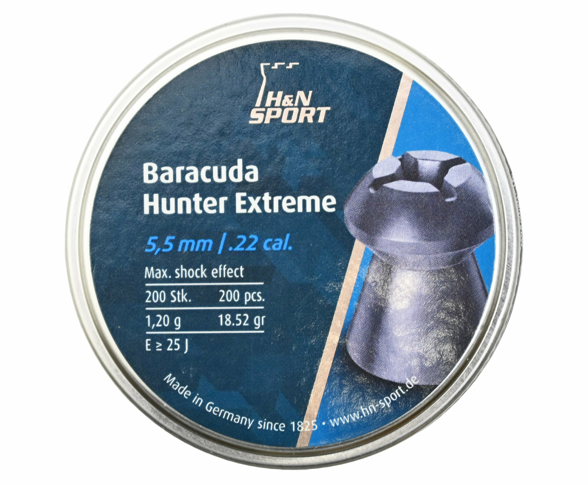 Пули пневматические H&N Baracuda Hunter Extreme 5.5 мм (200 шт, 1.2 г)
