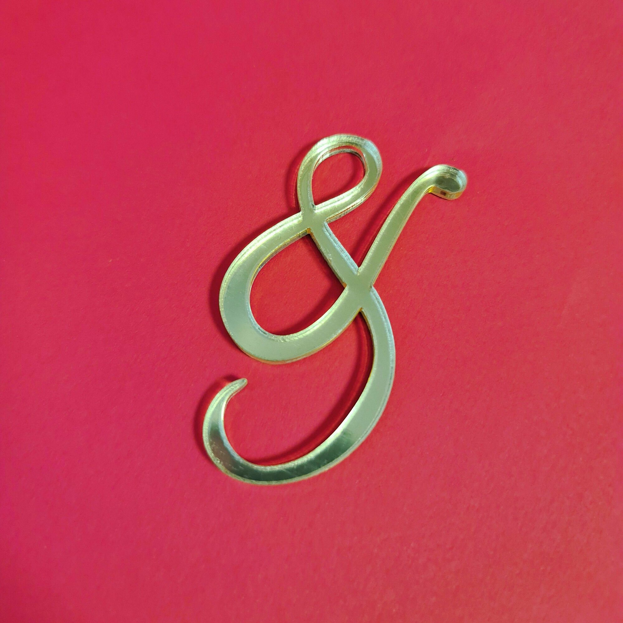 Символ & 5 см инициалы на свадебный торт