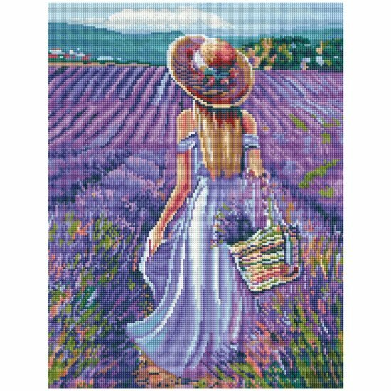 Алмазная мозаика Три Совы Прованс, 40*50 см, на деревянном подрамнике