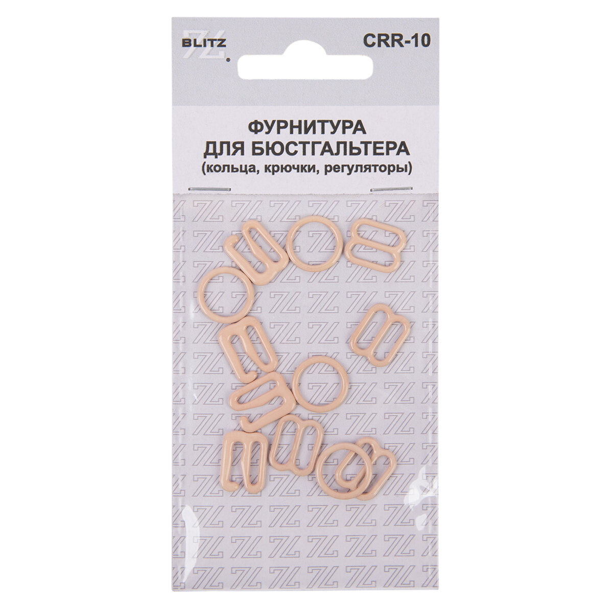 BLITZ CRR-10 Набор фурнитуры металл 10 мм, 12 шт, цвет 03 бежевый для мебели