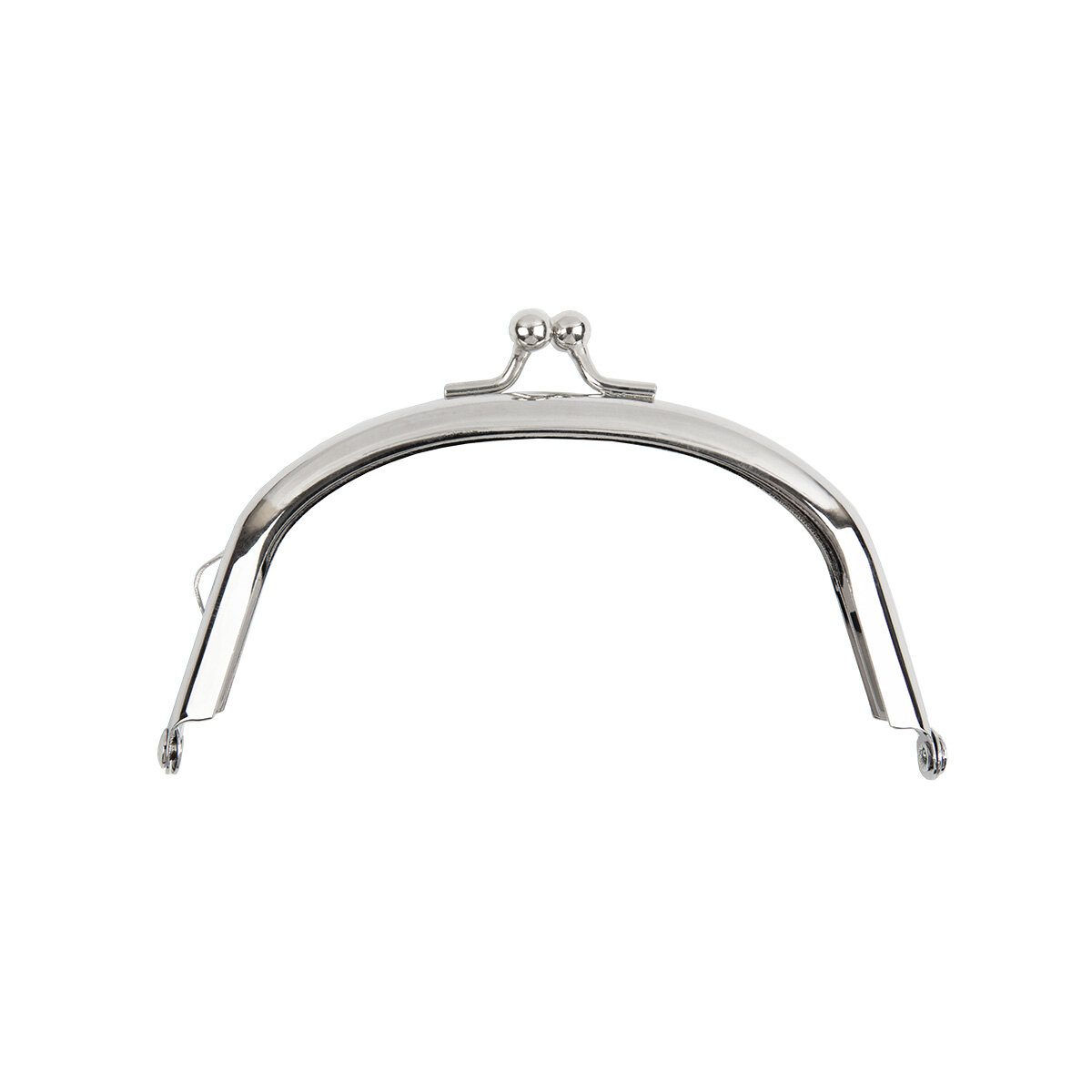 Gamma FER-25 Застежка для сумки фермуар 10.5×6.5 см №01 под серебро 1 штука