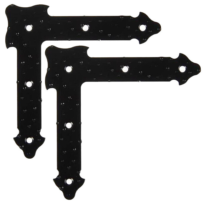 Уголок декоративный прямой ноэз УДП 165-SL черный матовый (комплект 2 штуки)