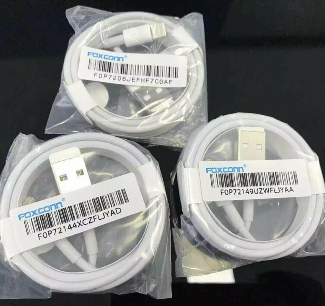 3 штуки Кабель Foxconn оригинальный ЧИП USB 8 pin Lightning для Apple iPhone 5 5S 5C SE 6 6S 7 8 Plus X (10) Xr Xs Xs Max 11 12 Mini 13 Pro Max 14/iPad/iPod/AirPods Качество Оригинала Комплект 3 шт.