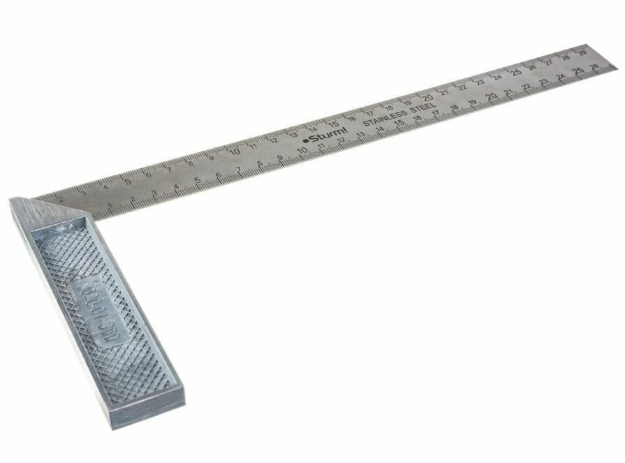 Угольник Sturm! 2020-01-300 300мм, алюминиевый