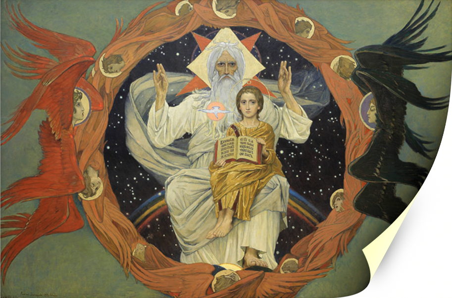 Картина для интерьера "Отечествие", художник Васнецов Виктор Михайлович, печать на холсте (45х30 см / без подрамника)