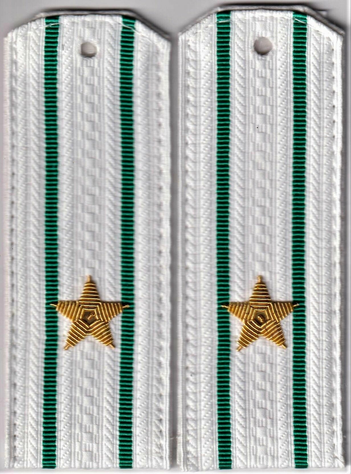 Погоны ПС ФСБ (пограничная служба) на белую рубашку, майор