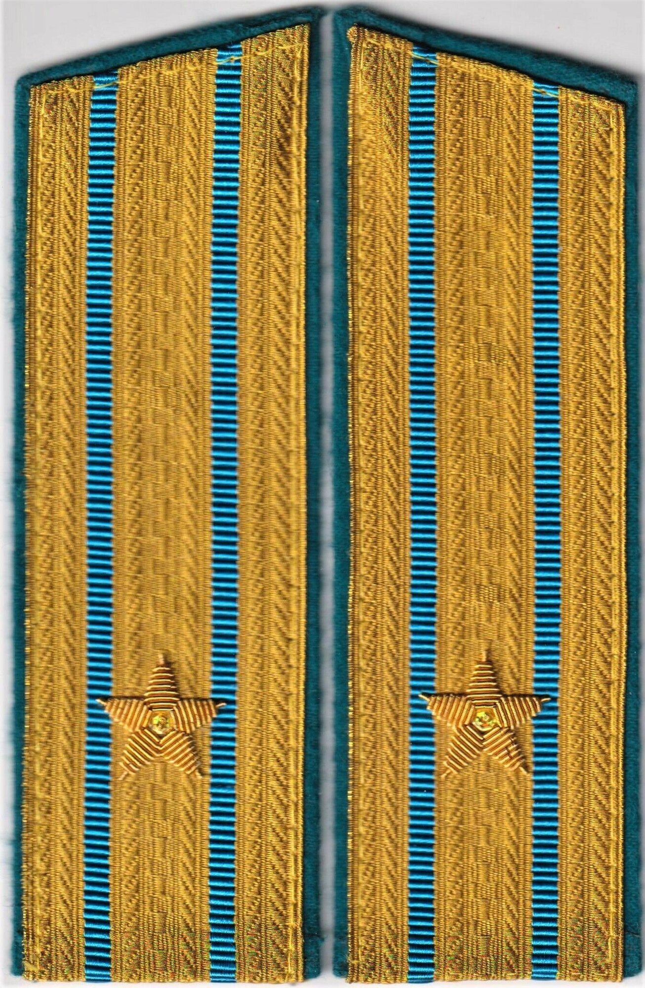 Погоны ВКС-ВВС-ВДВ парадные со скосом, майор