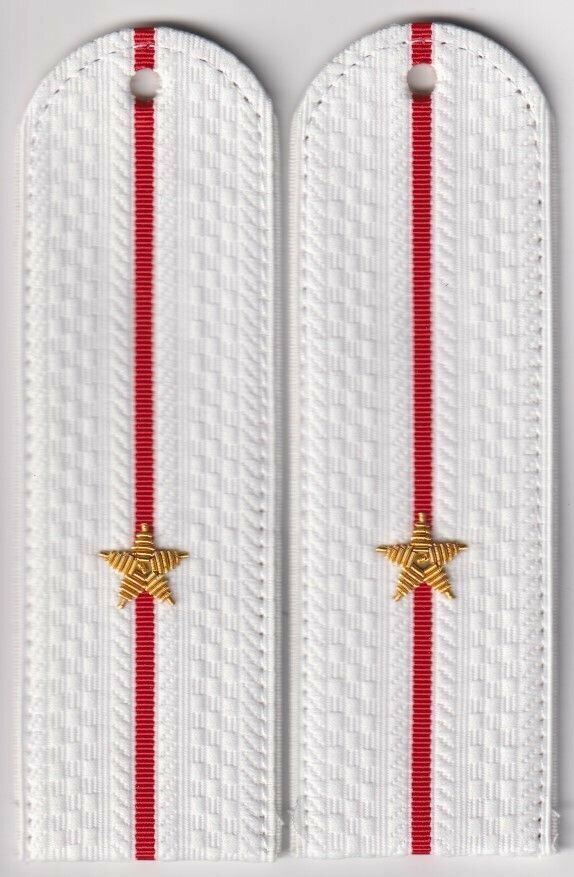 Погоны полиции на белую рубашку, младший лейтенант.