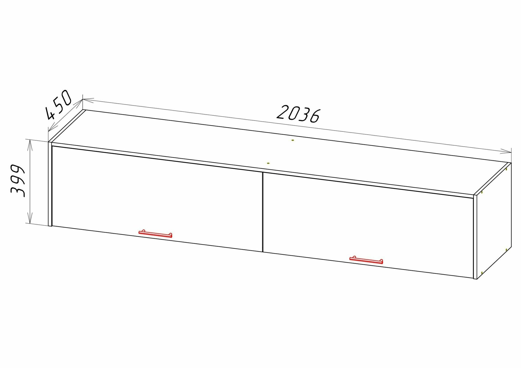Антресоль для Киль, Фюрт Стандарт 160 см, высота с Антресолью 250 см