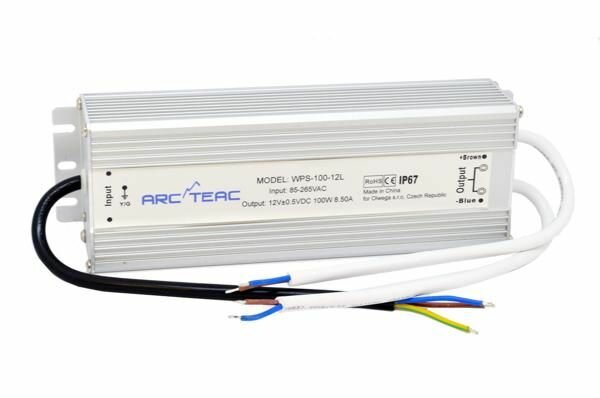 Блок питания ARCTEAC WPS-100-12L импульсный для светодиодной ленты 100Вт, 12В, 8.50А, IP67