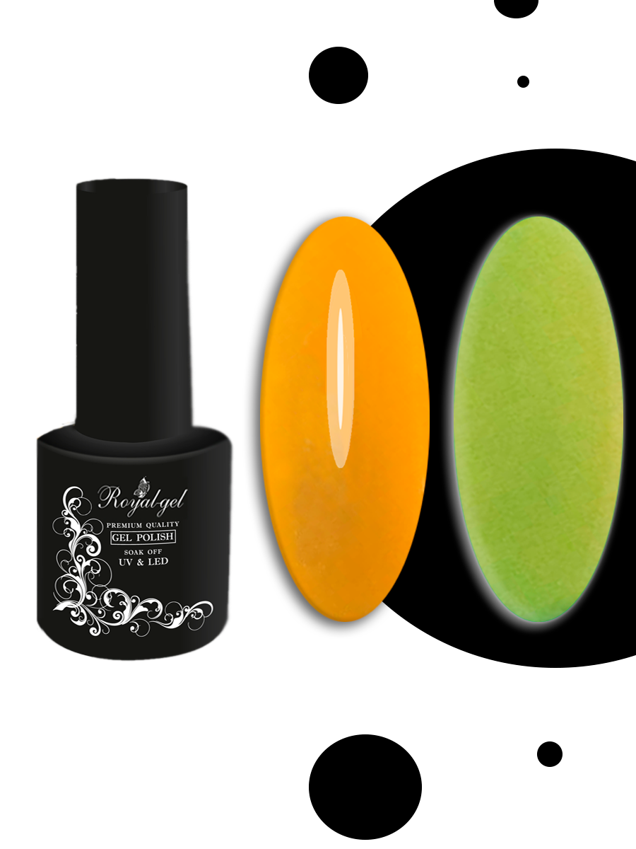 База Royal-gel камуфлирующая "Неон GLOW IN DARK" 5 мл. NGD04