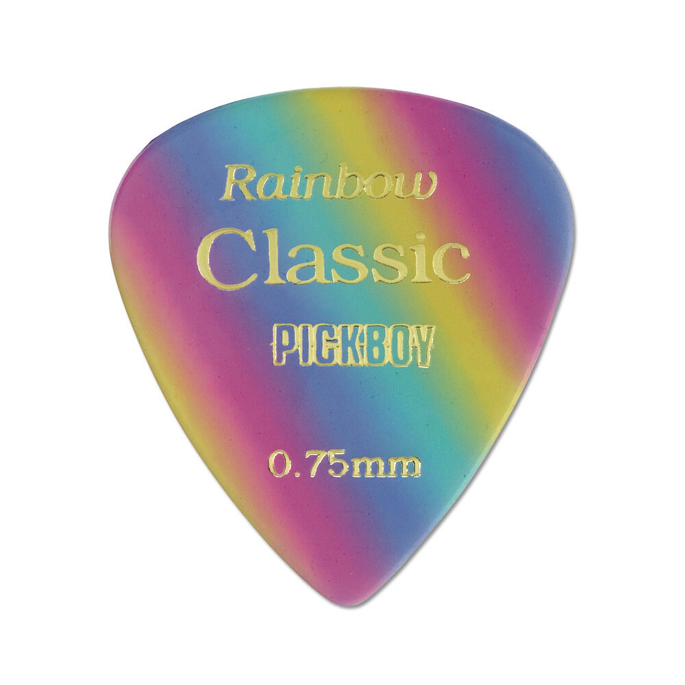 Набор медиаторов Pickboy Classic Rainbow PB21P075 Medium 0.75 мм, упаковка 10 шт.
