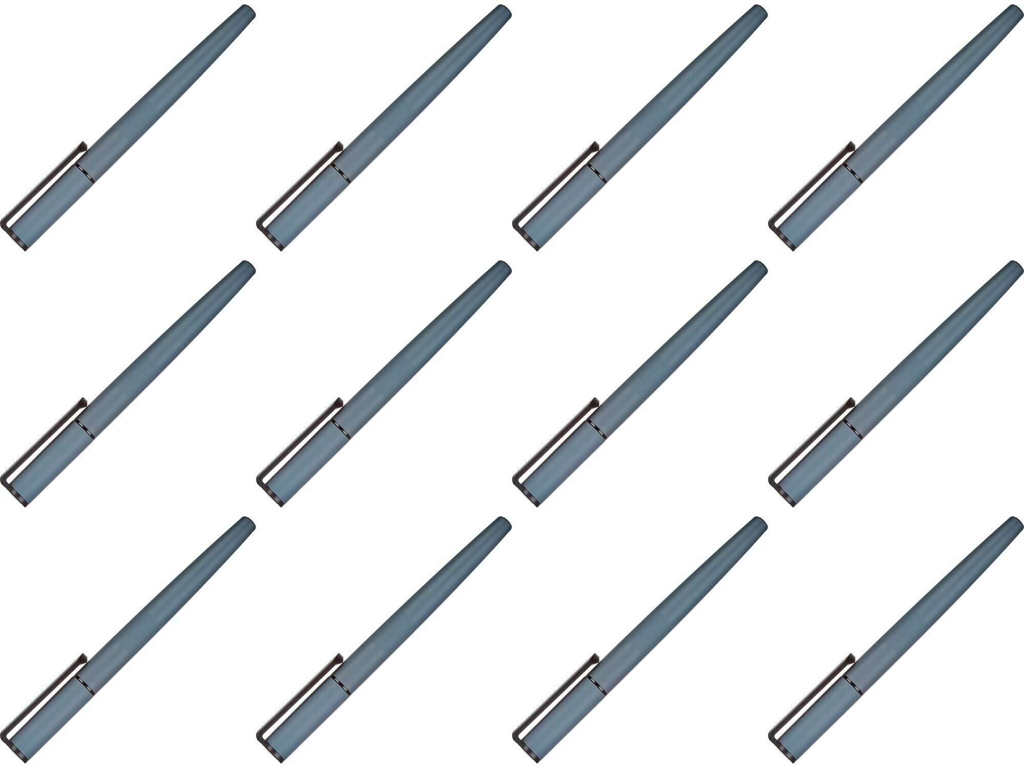 Attache Ручка гелевая неавтоматическая Graphite цвет чернил синий, 12 шт