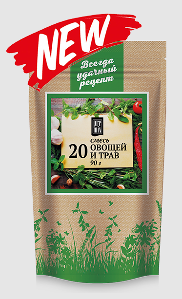 PreMix Приправа 20 овощей и трав, 90г
