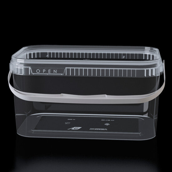 Контейнер пищевой 25х16 см, объем 3,3 литра, 10 штук