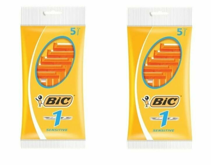 Bic Станок для бритья одноразовый для чувствительной кожи, 5 штук - 2 упаковки