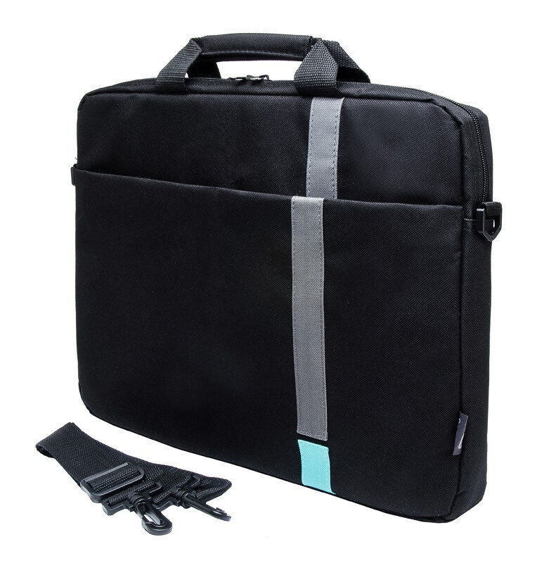 Сумка PC Pet HQ Classic 15.6" черный/бирюзовый полиэстер (PCP-1001TQ)