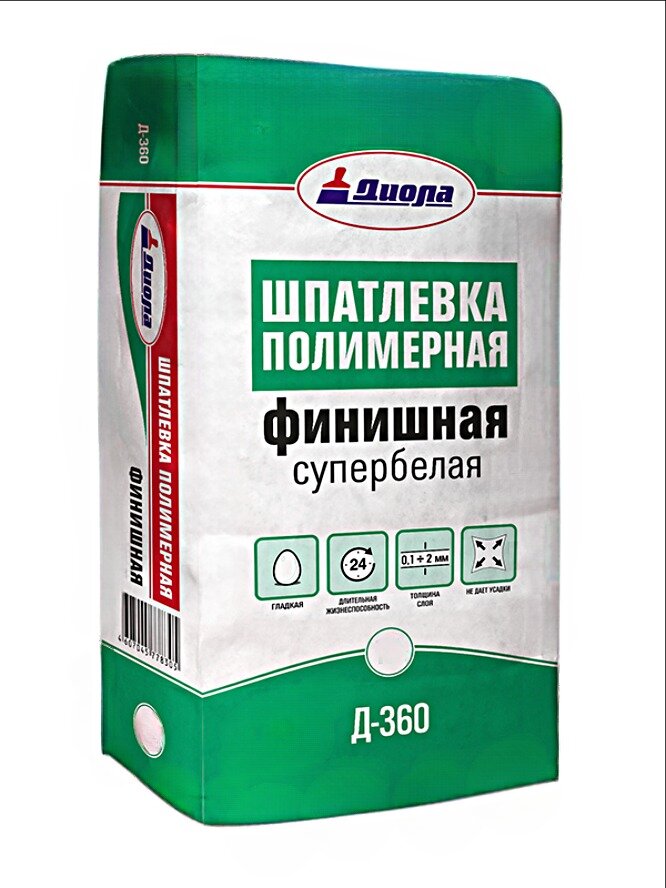 Шпатлевка финишная полимерная Д-360 Диола 5кг белый