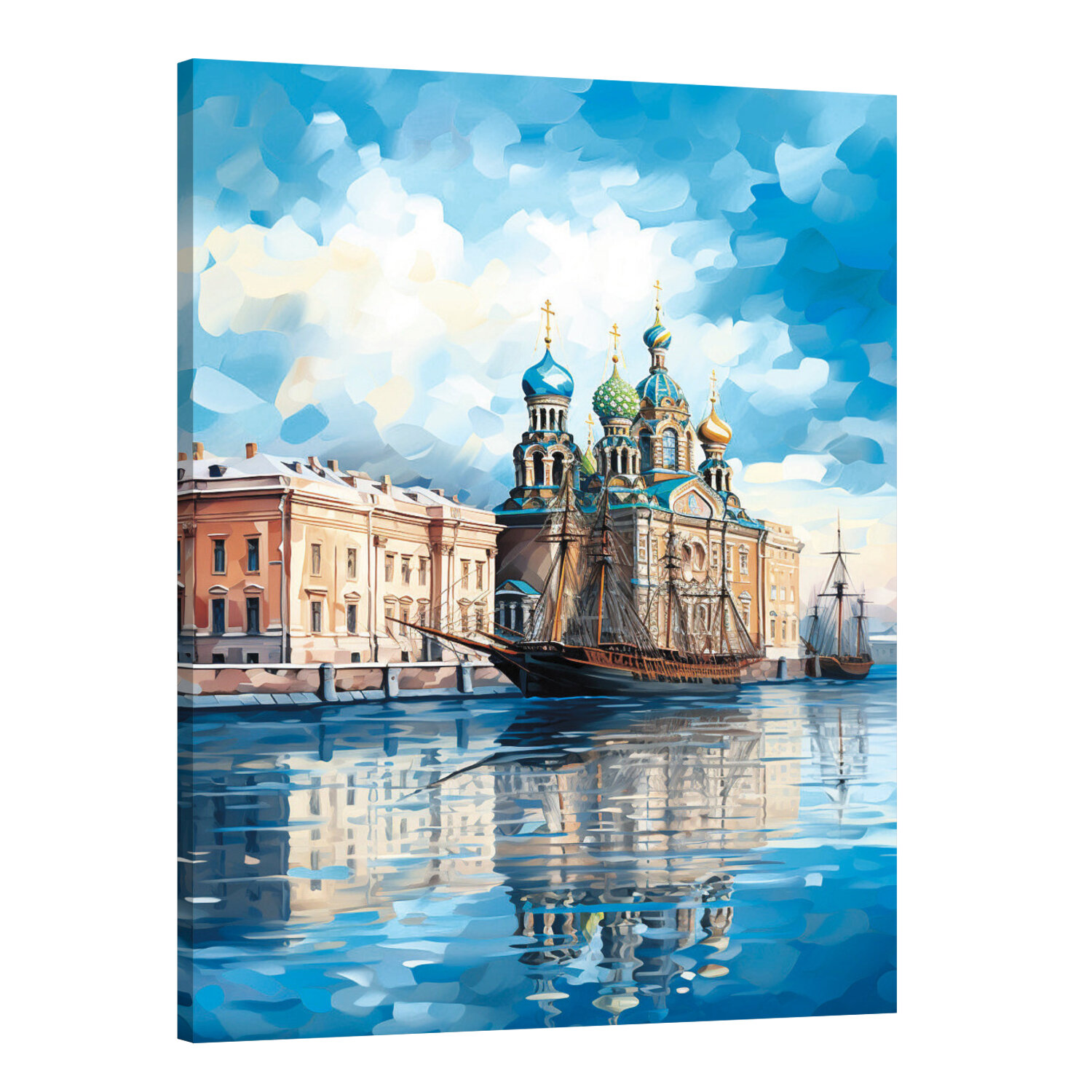 Интерьерная картина 50х70 "Питерский акварель"