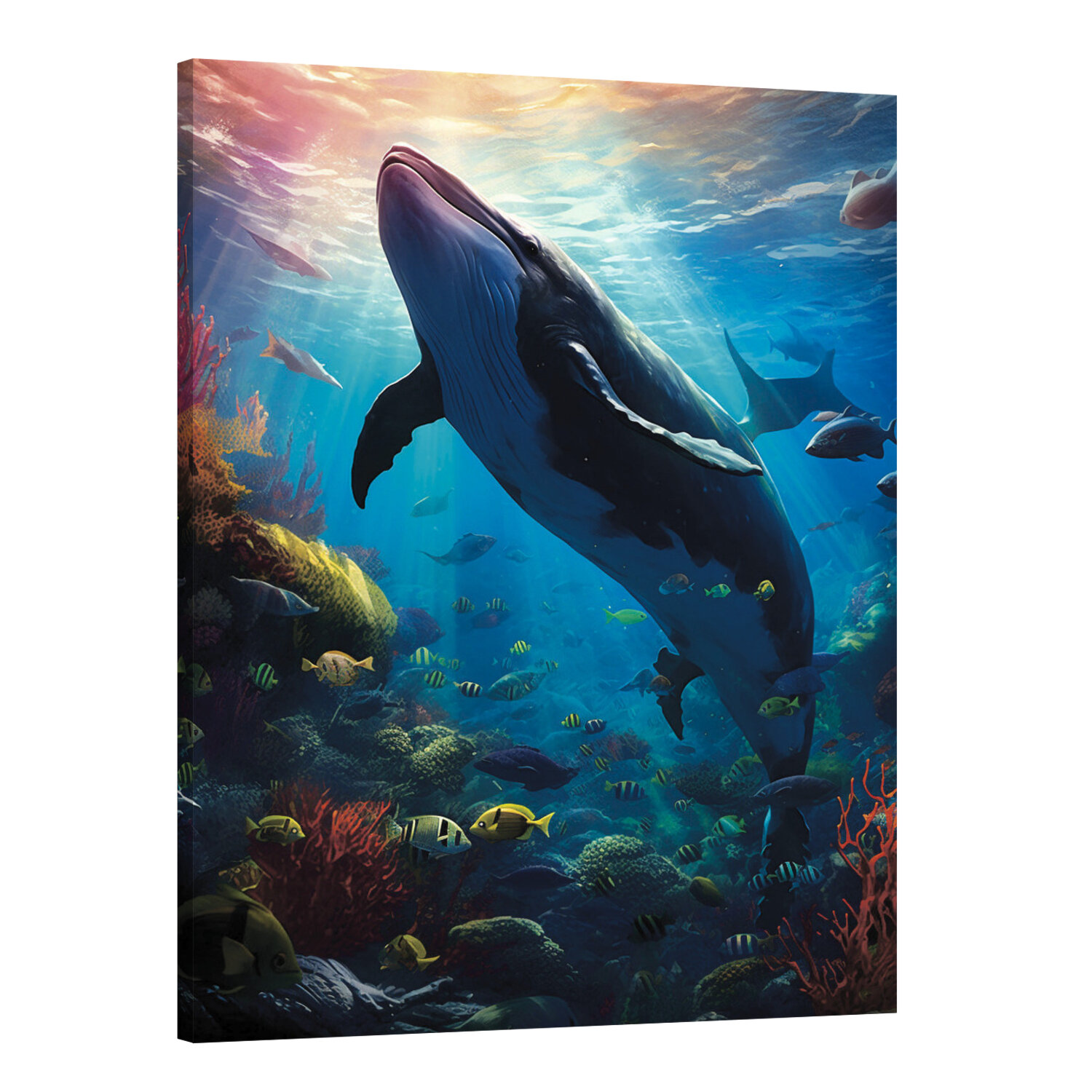 Интерьерная картина 50х70 "Кит"