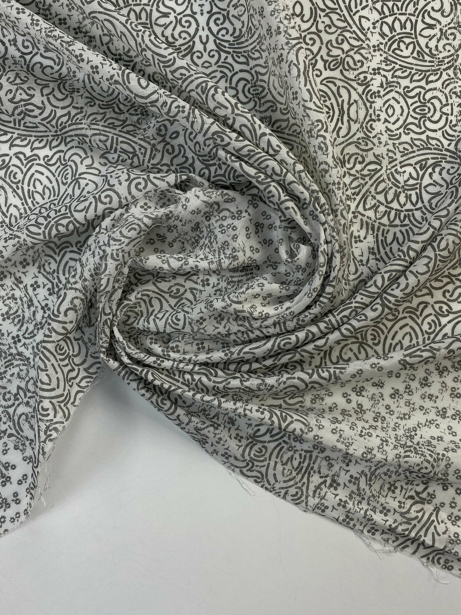 Ткань шёлковый батист отрез 2м