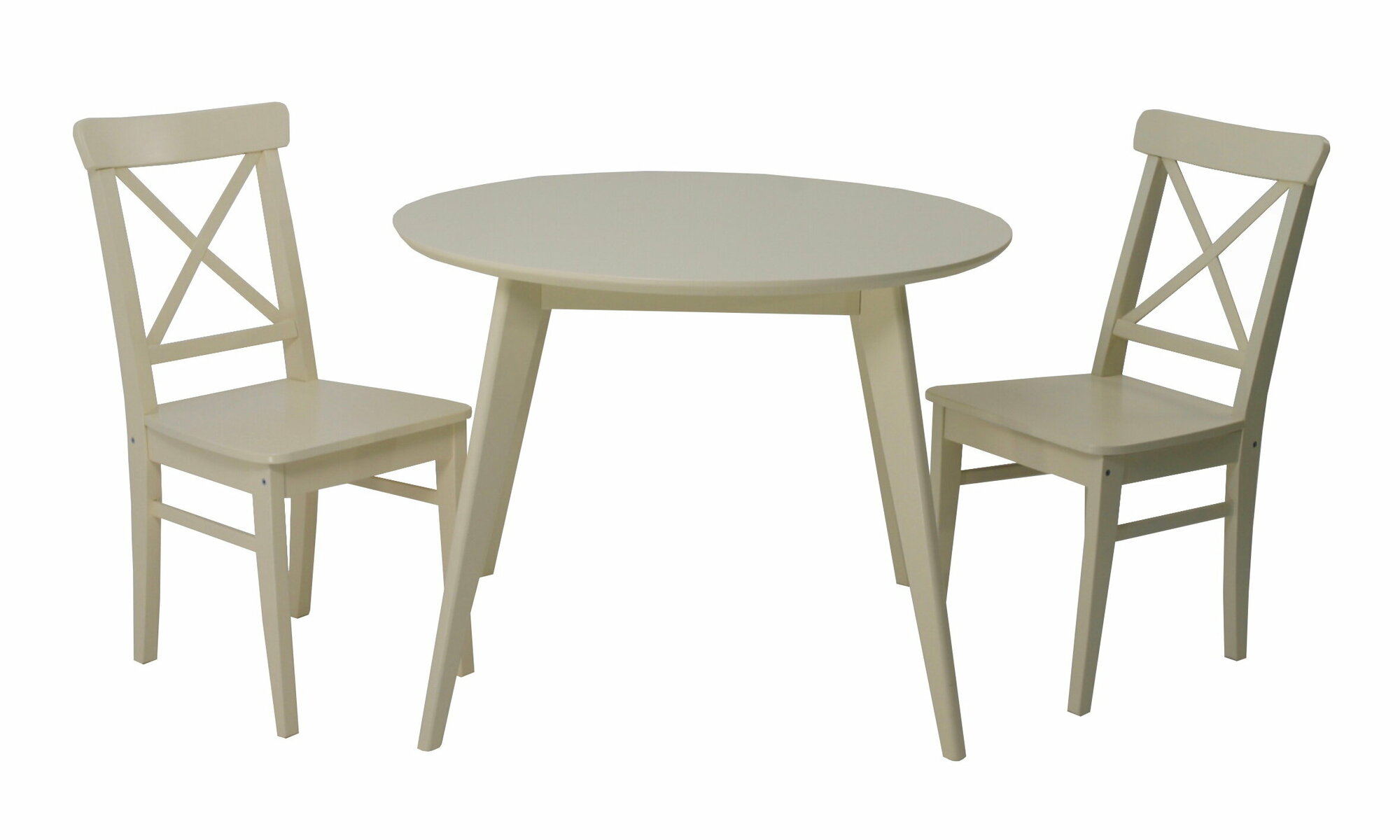 Стол ZiP-mebel Сканди К 90 со стульями Ингольф Слоновая Кость